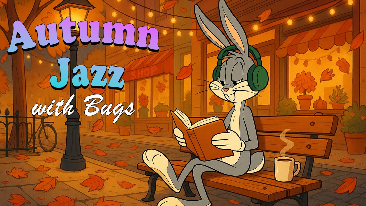 Autumn Jazz with Bugs 🍁 Smooth Jazz & Cozy Vintage Café Vibes for ...