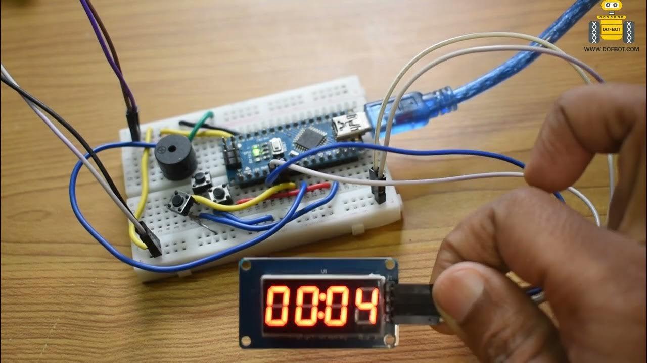 Simple timer kitchen control using 7segment display - YouTube