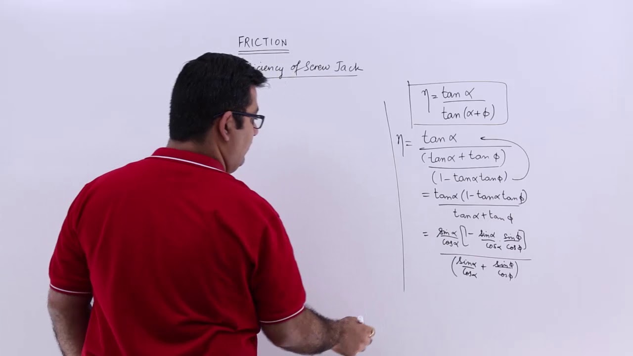 Efficiency Of Screw Jack - YouTube