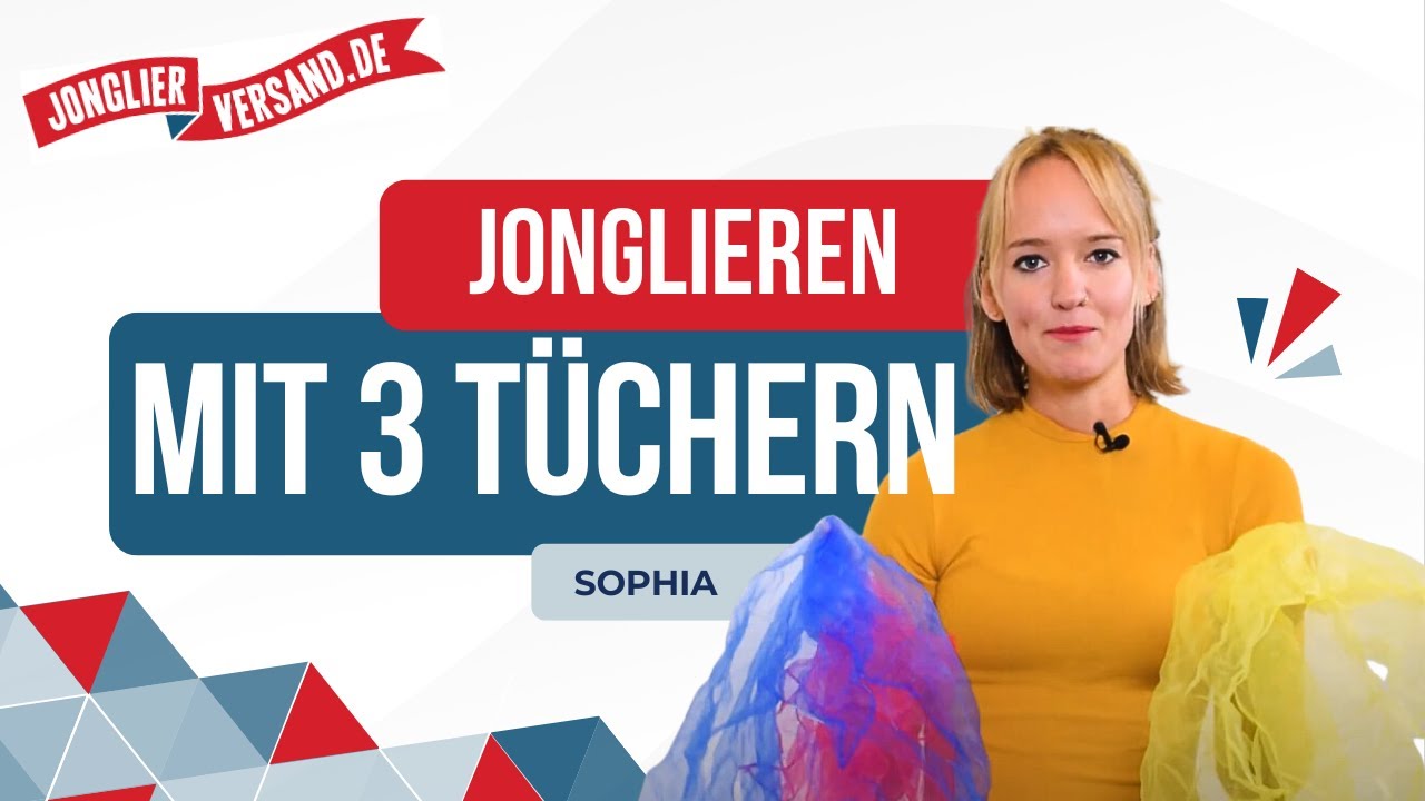 Jonglieren mit 3 Tüchern | Tutorial | Jongliertücher | Jonglierversand.de - YouTube