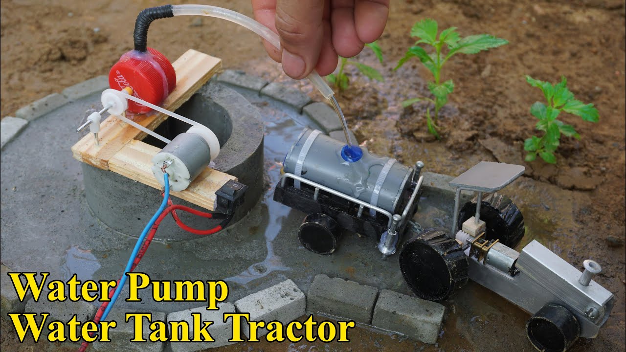 Water Pump and Water Tank Tractor - YouTube