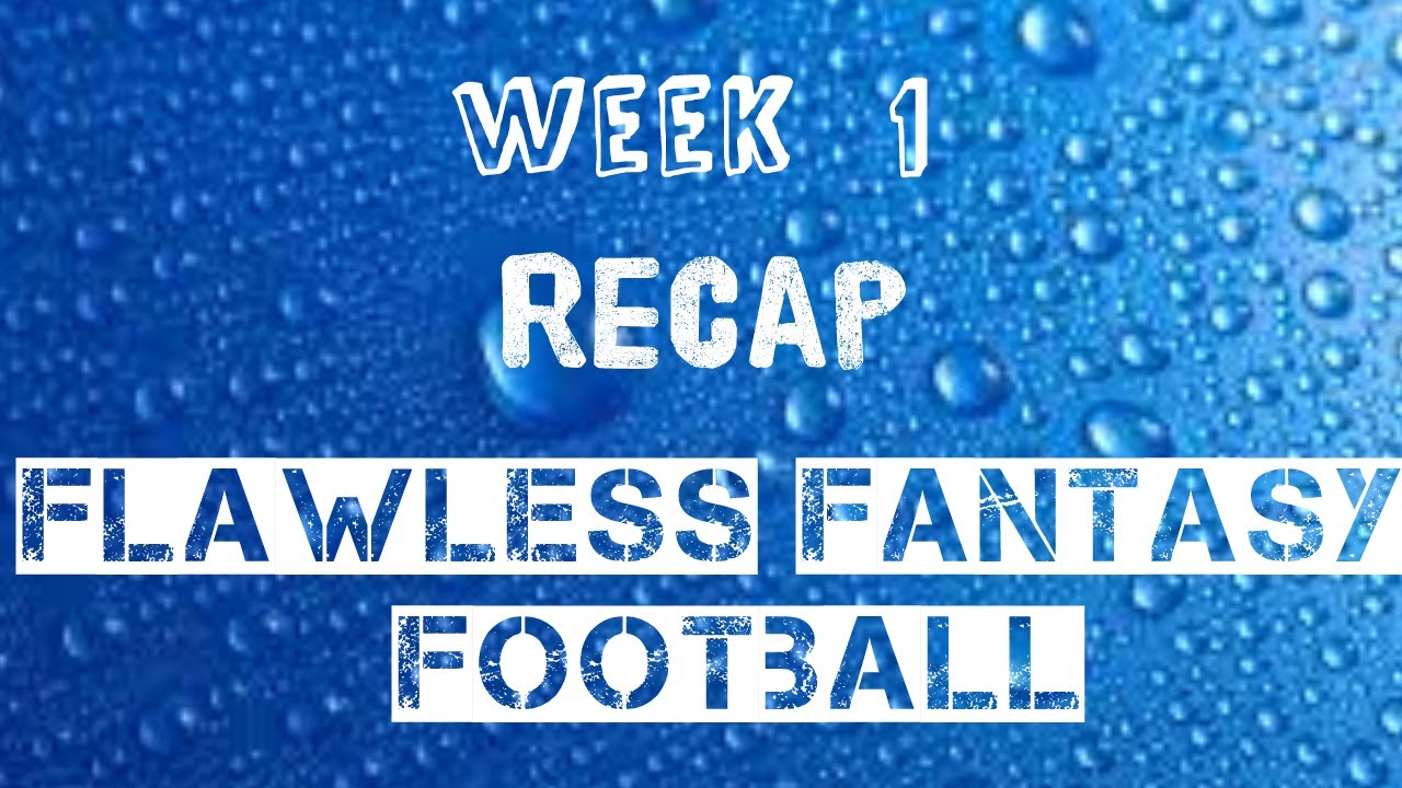 WEEK 1 FANTASY FOOTBALL WRAP-UP🏈🏆 #fantasyfootball #nfl - YouTube