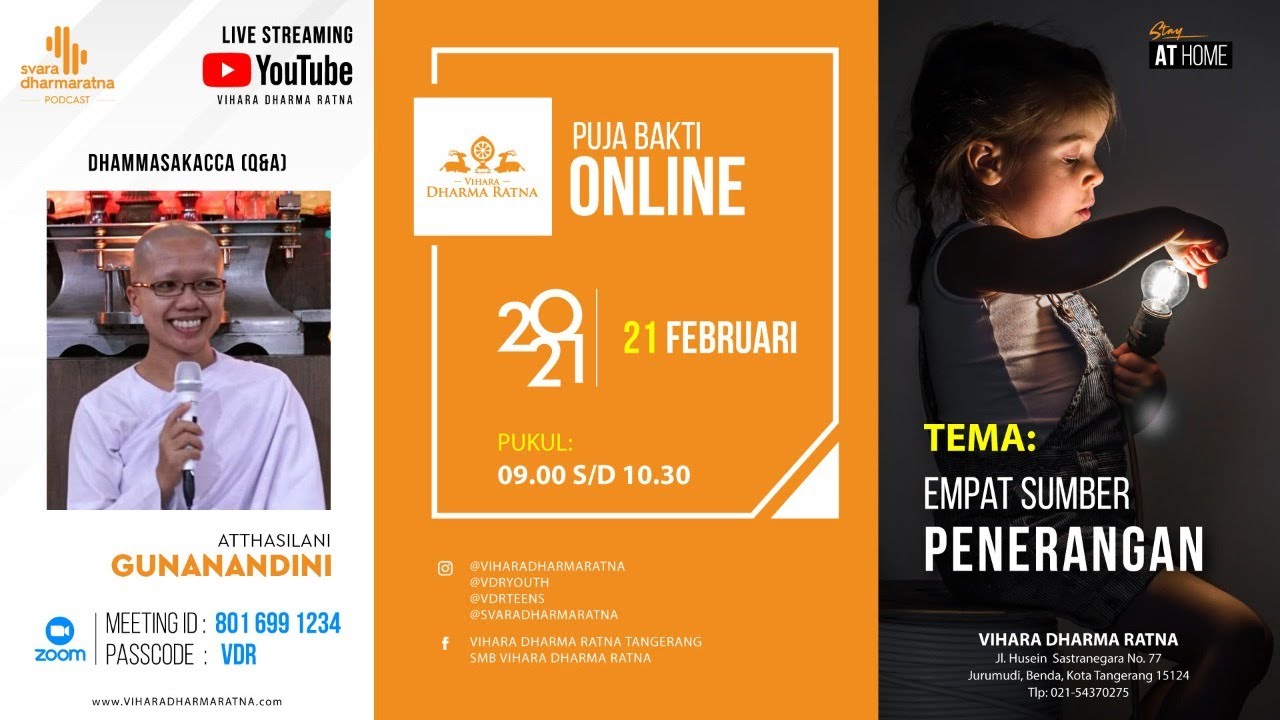 ATTHASILANI GUNANANDINI - Puja Bakti Online - Minggu 21 Februari 2021 ...