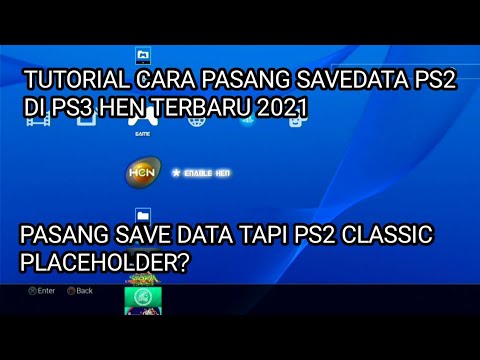Cara Pasang Save Data Ps2 Di Ps3 Hen 100% Work - YouTube