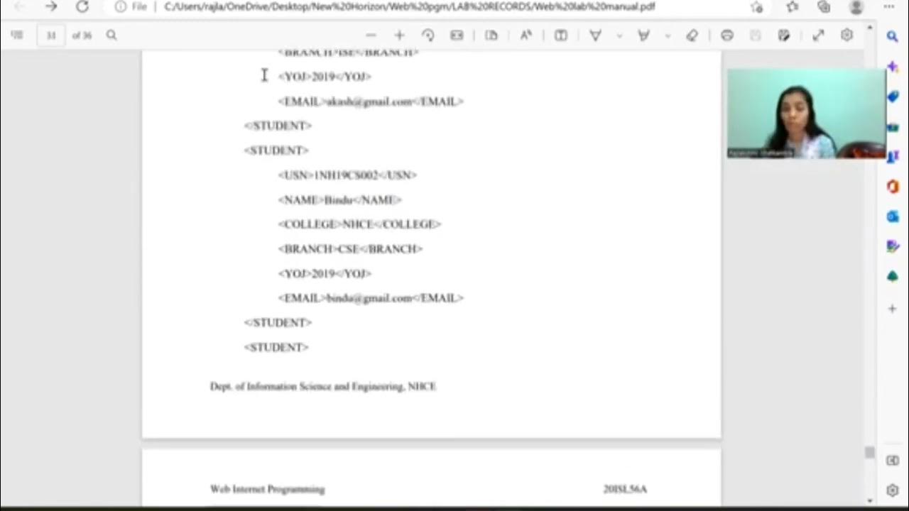 XML program to store the information of a student and display the details using XSLT. - YouTube
