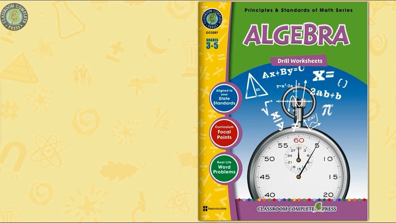 Algebra - Drill Sheets Gr. 3-5 - YouTube
