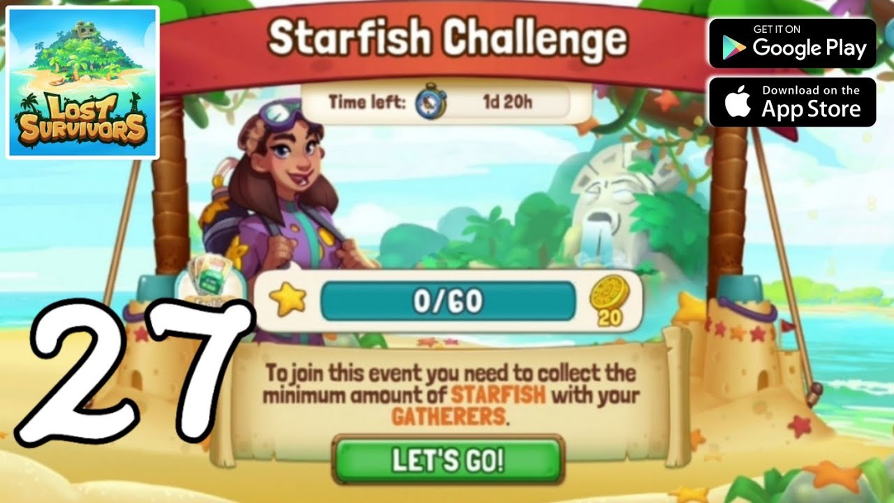 Lost Survivors - Gameplay: (Android & IoS) Starfish challenge missions || part 27 @Ais Gaming ...