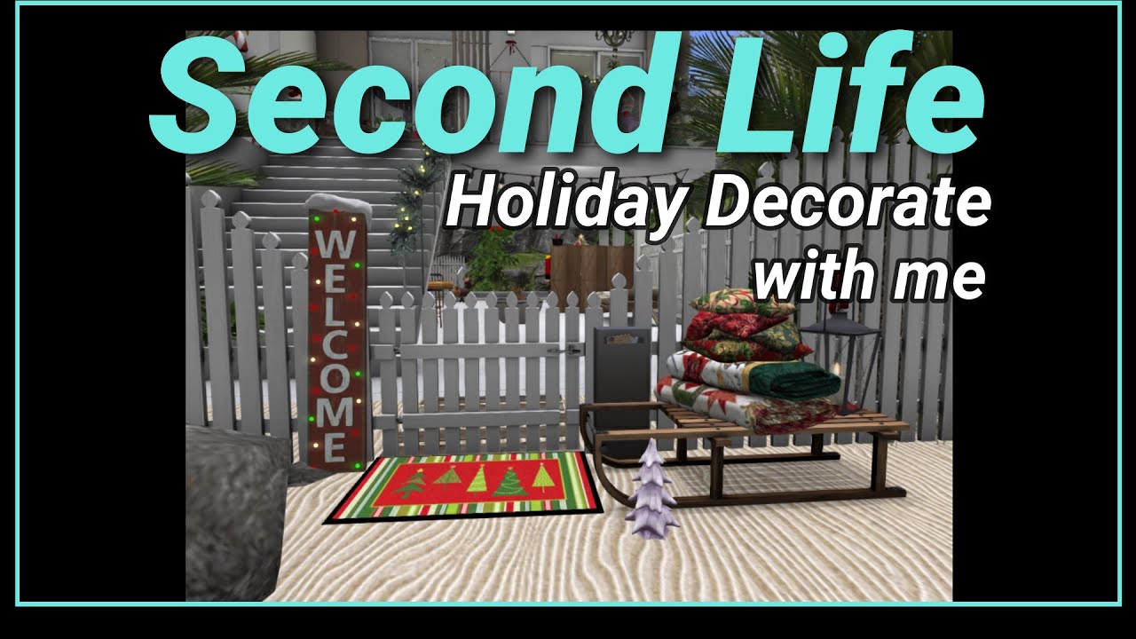 Holiday Decorate with me || Second Life || Metaverse Roleplay - YouTube