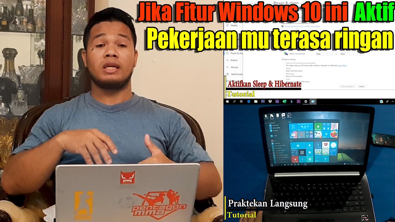 CARA AKTIFKAN FITUR SLEEP DAN HIBERNATE PADA WINDOWS 10 - YouTube