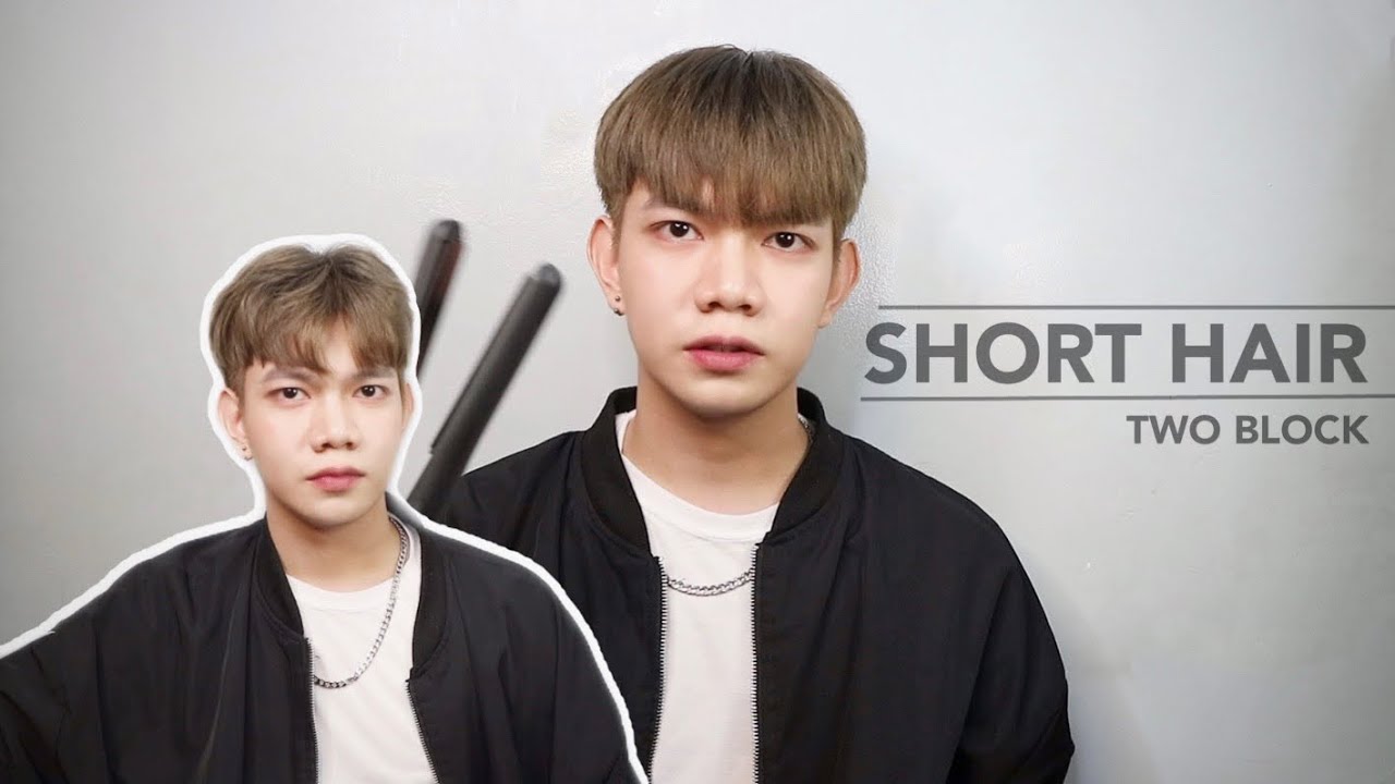 How to style short two block hair? - YouTube