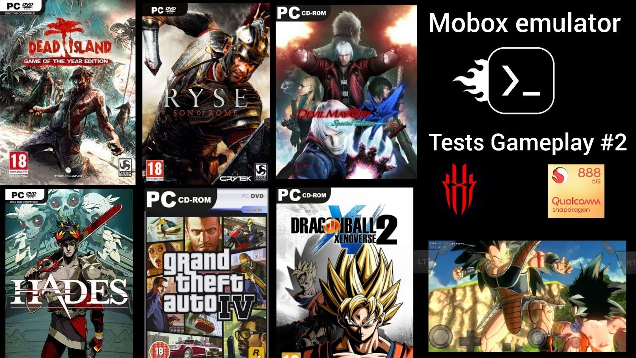 Mobox Emulator tests Gameplay #2 Red Magic 6 Pro SD888 - YouTube