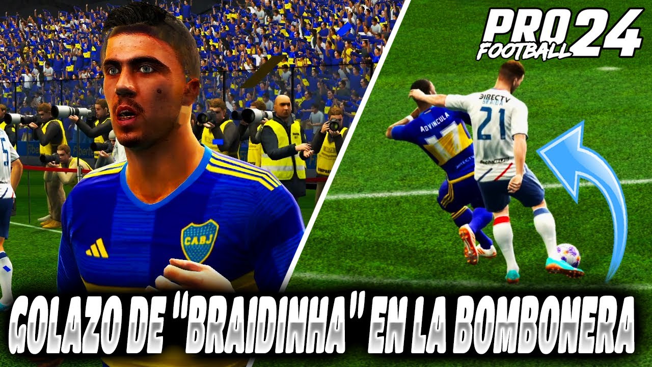 Enfrentamos A BOCA JUNIORS Y... GOLAZO DE BRAIDA!! 🤯 | Pro Football 24 ...