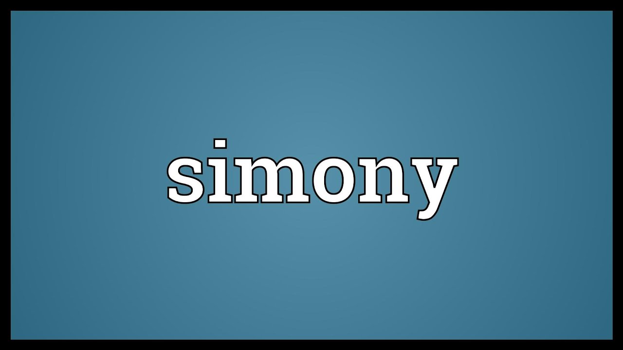 Simony Meaning - YouTube