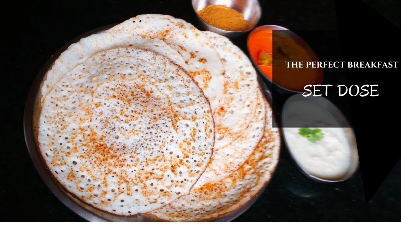 Set Dose Recipe | How to make set dosa easily at home | Sponge Dosa ...
