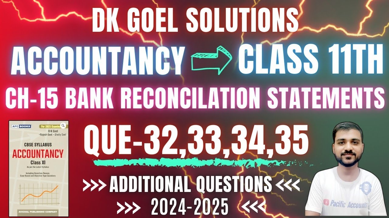 BRS | BANK RECONCILIATION STATEMENT | CLASS 11 | ACCOUNTS | ADDITIONAL ...