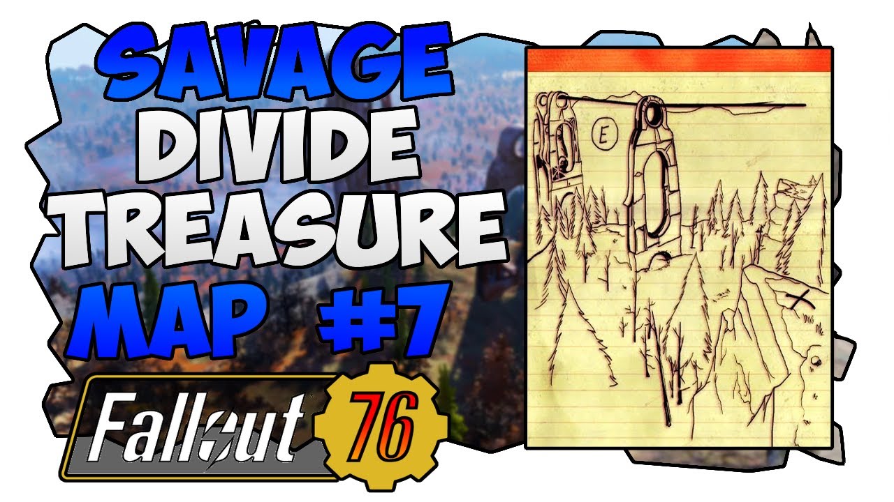 Savage Divide Treasure Map 7 Location - Fallout 76 - YouTube