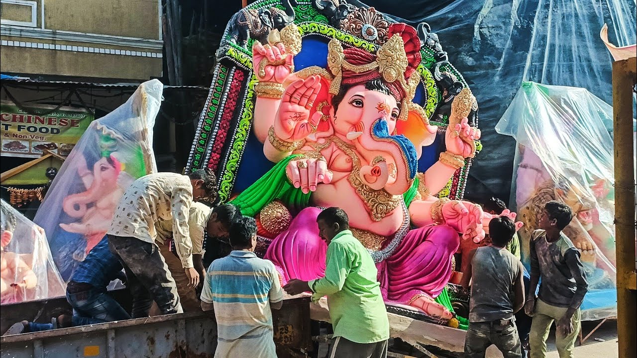 Dhoolpet Ganesh Idols transport | DHOOLPET present situation - YouTube
