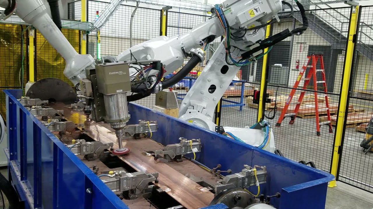 Bus Bar Weld Finishing and Milling - YouTube