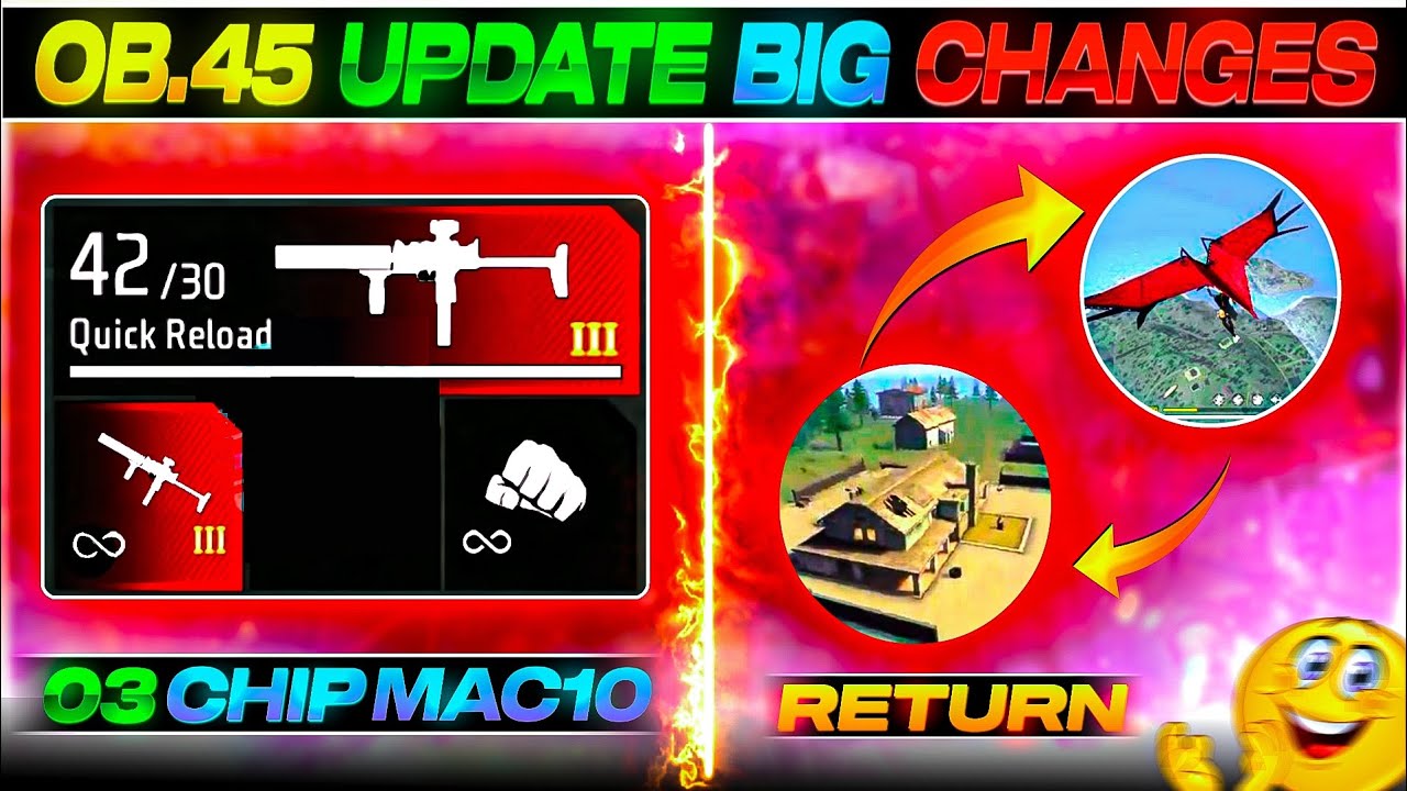 OB45 UPDATE FREE FIRE | NEW LEAKS &UPDATES | OB45 UPDATE ALL BIG ...