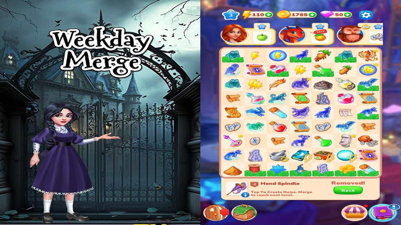 Weekday Merge - 게임플레이 영상 [모바일게임] - YouTube