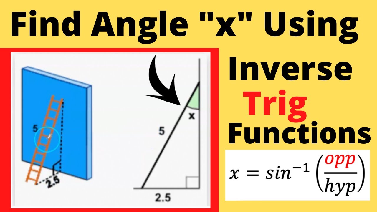 How to Find the Angle of a Right Triangle Using Trig - SuperMath4U ...