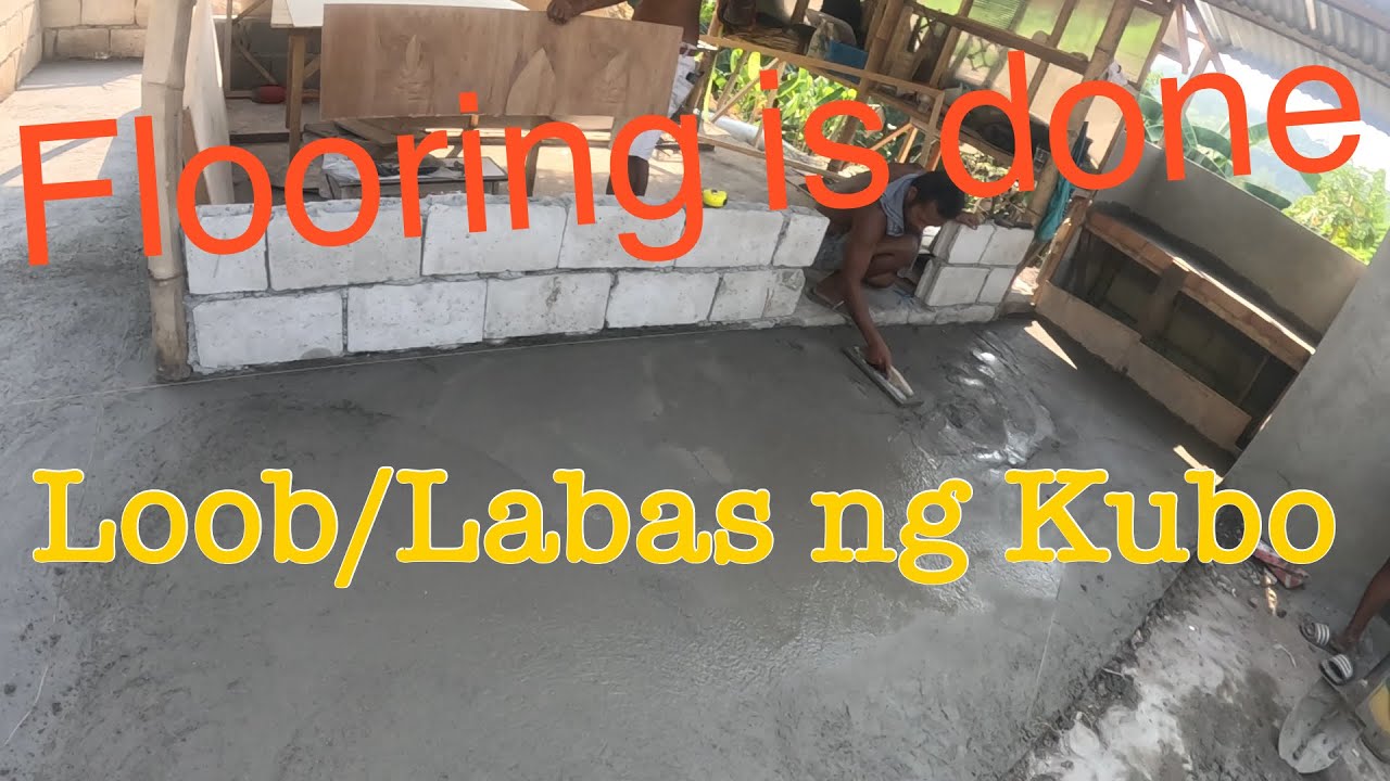 Episode 42: Tapos na ang flooring sa loob at labas ng kubo/nilagang ...