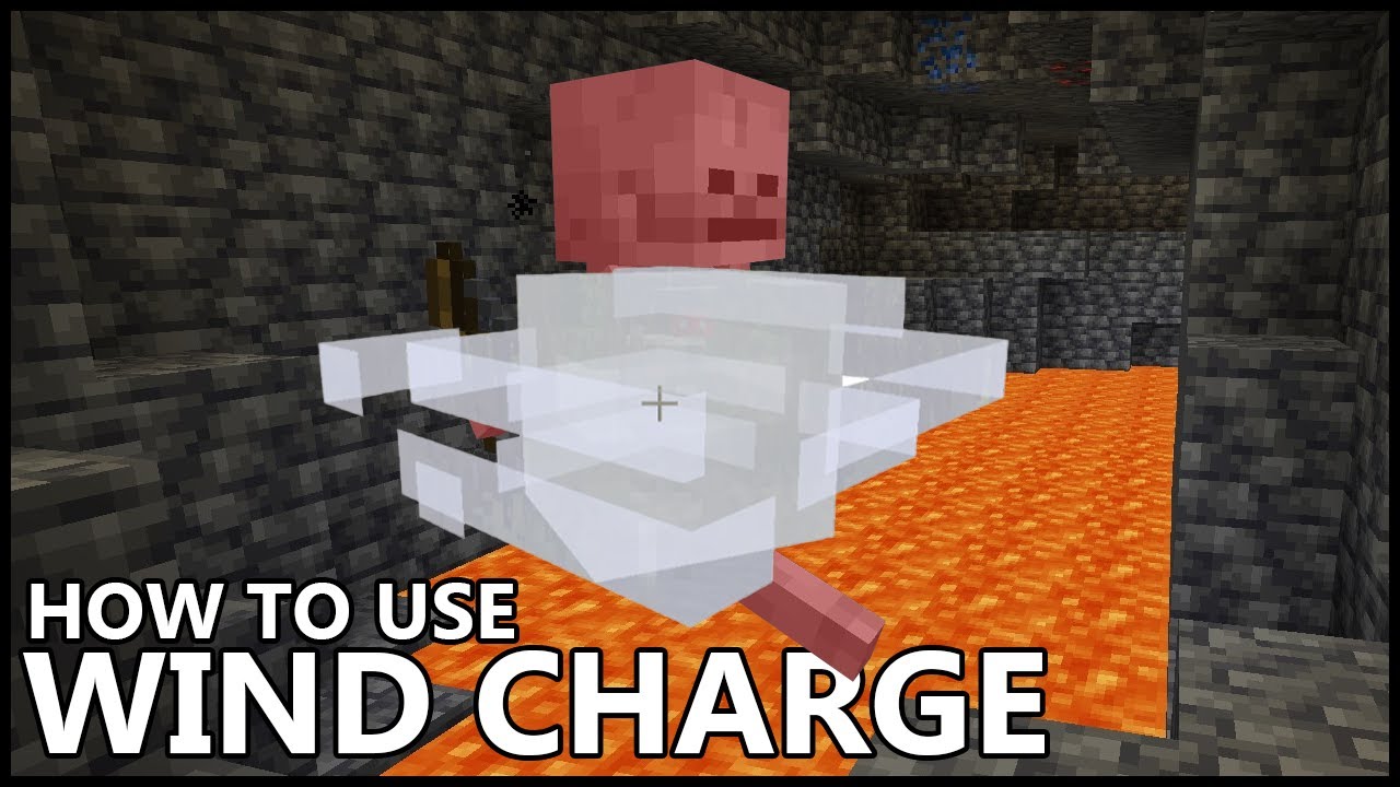 How To Use WIND CHARGE In MINECRAFT 1.21 - YouTube