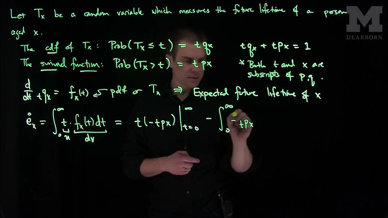 The Survival Function, p and q Notation - YouTube
