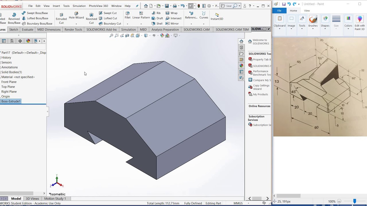SolidWorks Tutorial 3 - YouTube