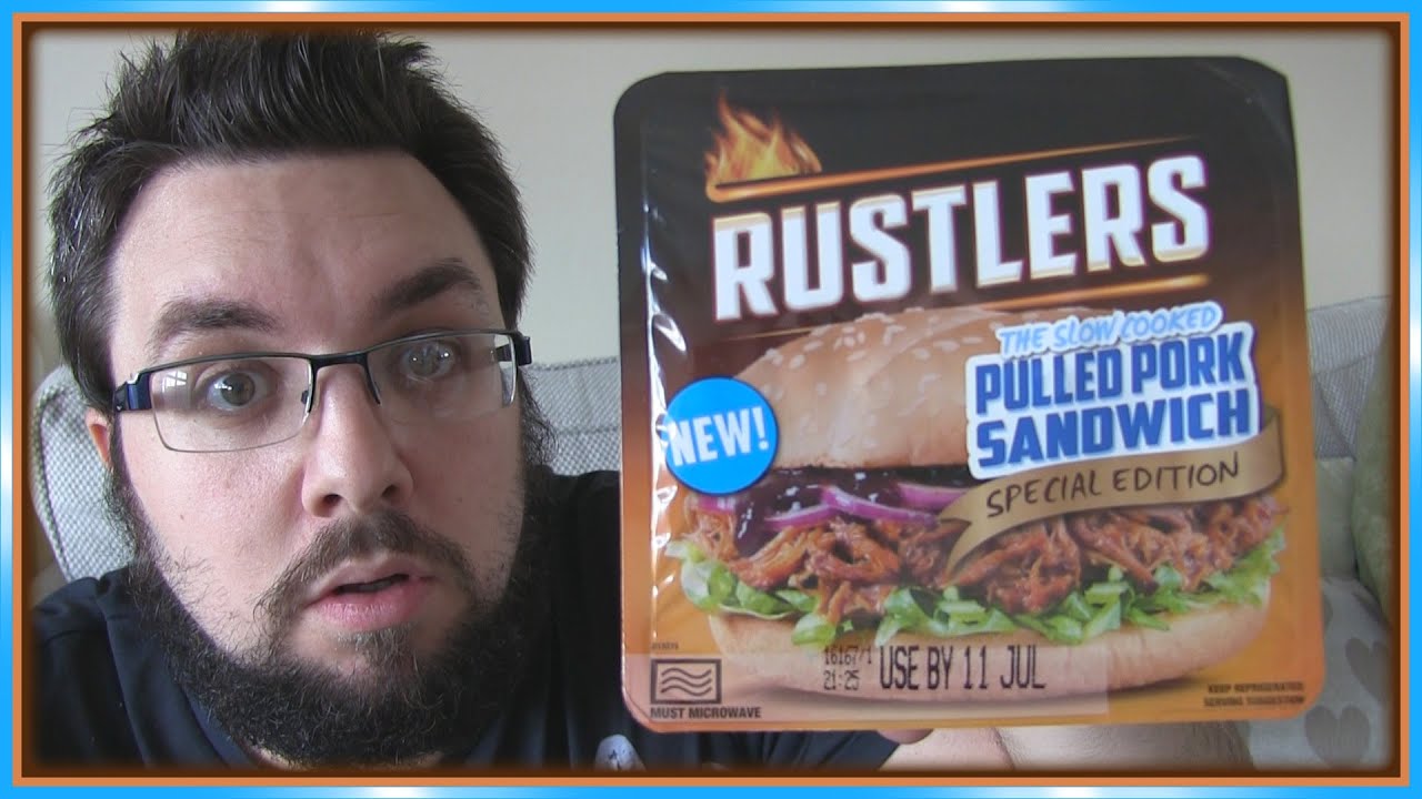 Rustlers Pulled Pork Sandwich Review - YouTube