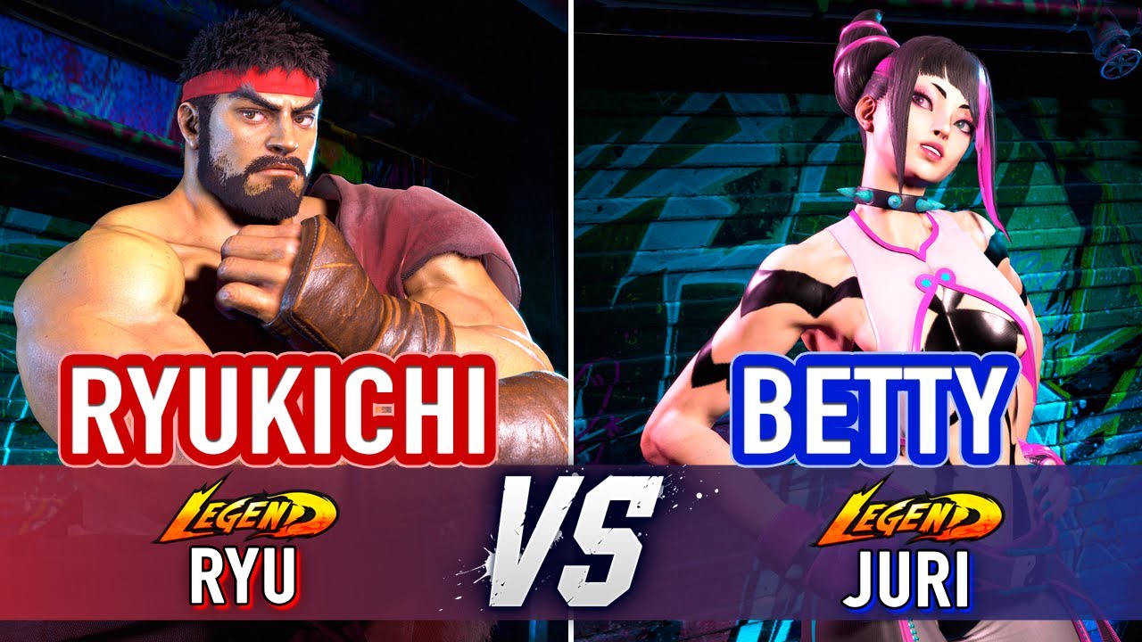 SF6 🤜 Ryukichi (Ryu) vs Betty (Juri) 🤛 Street Fighter 6 High Level ...