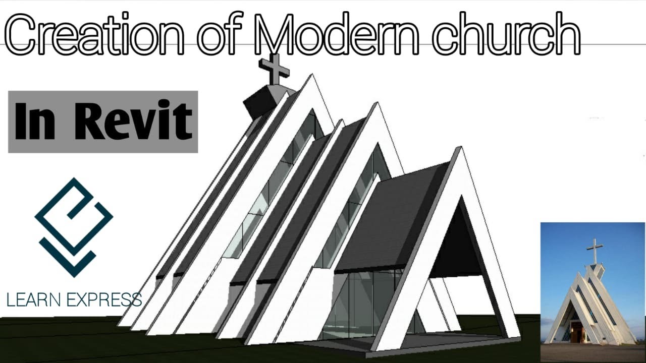 Modern church concept design in revit || by Er.B.Nijithkumar - YouTube