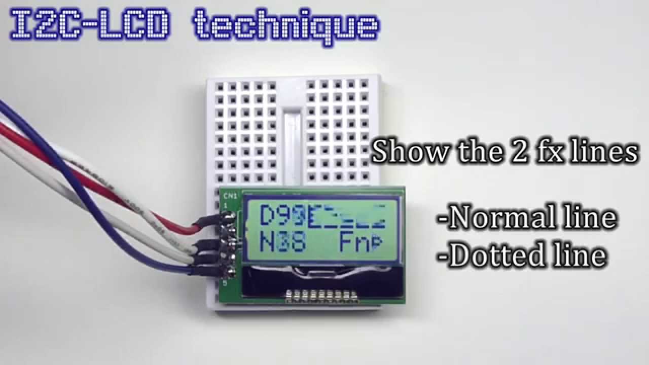 I2C-LCD (AQM0802A) Graph drawing technique with PIC - YouTube