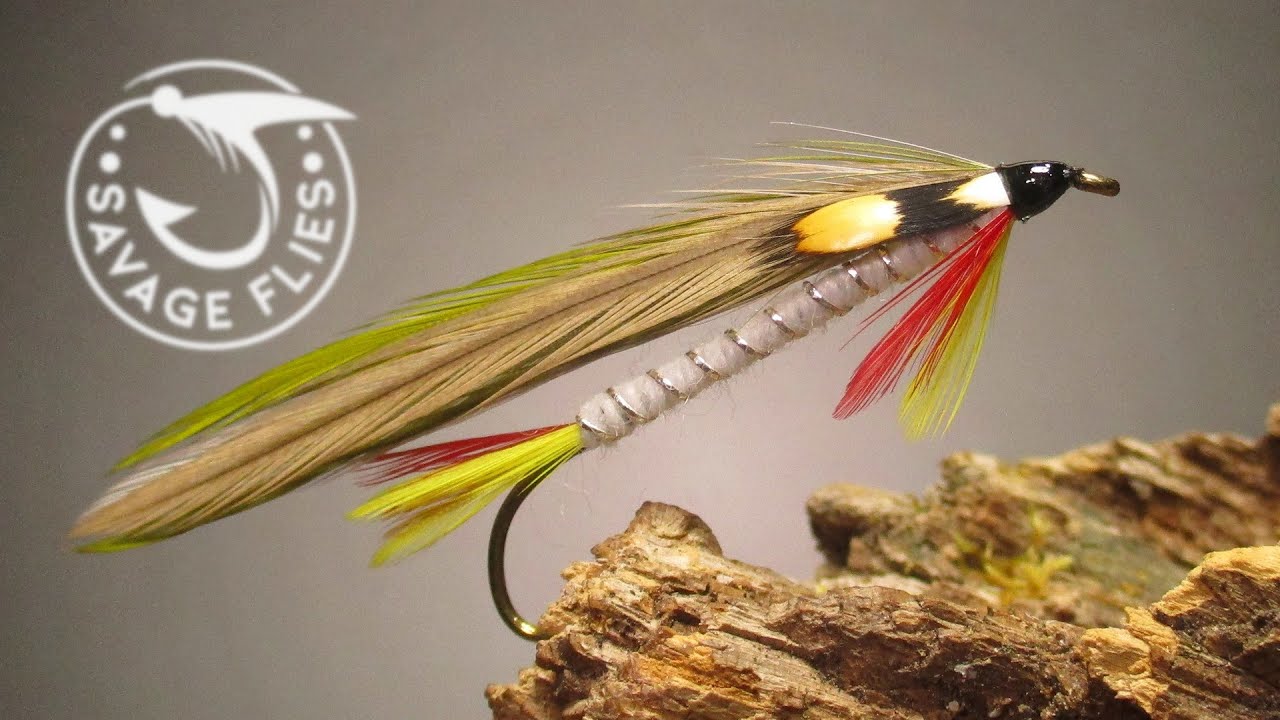 Tying the Red Horse - a Lew Oatman classic feather-wing streamer - YouTube