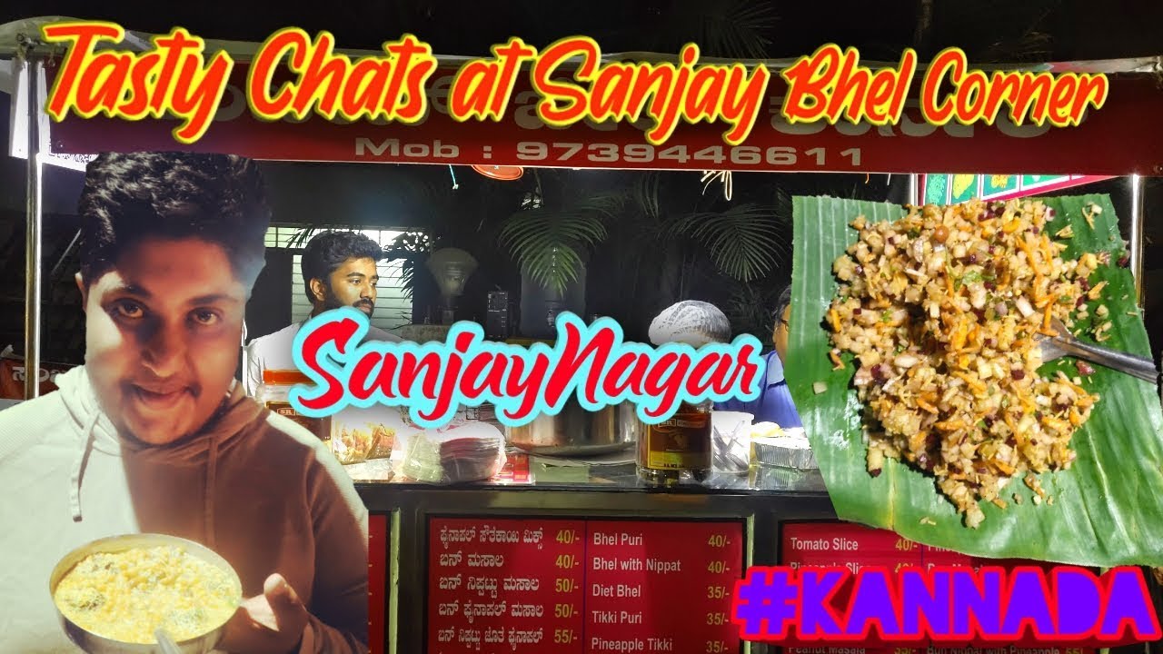 🔴 Tasty Dry Chaats at SanjayNagar 🤤 (🍍 Pineapple Chaat is a must try🍍 ...