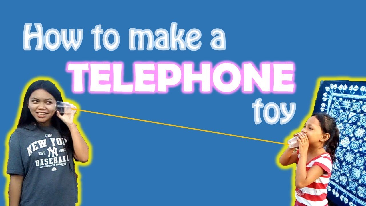 How to make a telephone using plastic cups - (DIY) simplekidscrafts ...