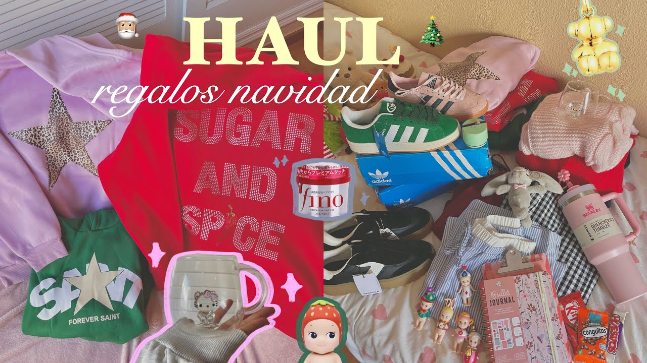 HAUL de mis regalos de navidad *adidas, sonny angel, tous, stanley* 💌⭐️ ...