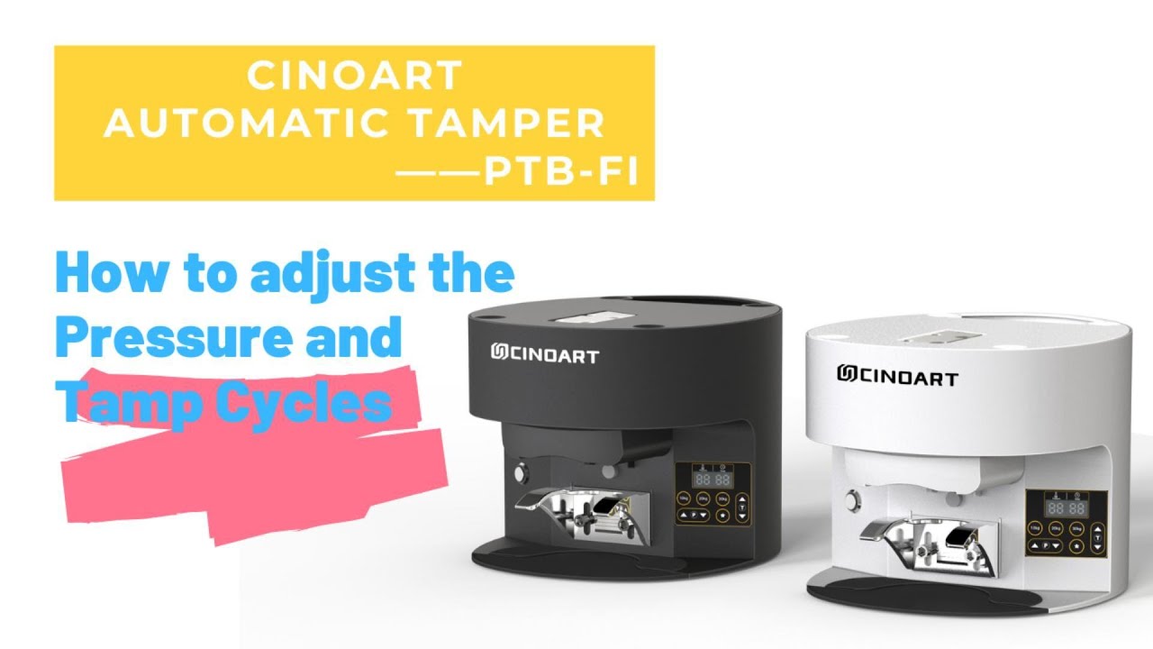 Automatic Tamper CINOART PTB-FI - How to Adjust the Pressure and Tamp ...