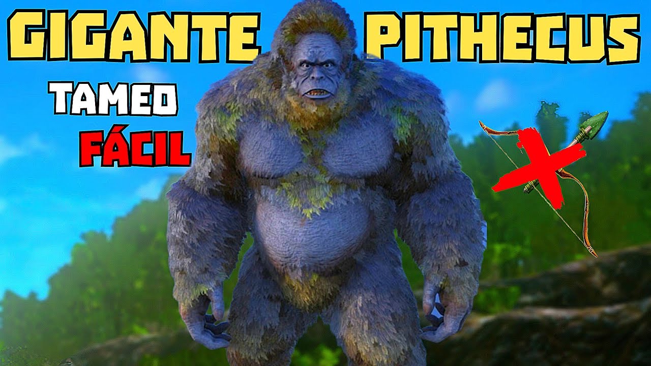 COMO TAMEAR un GIGANTOPITHECUS en ARK más DATOS|| Ark Survival Evolved ...
