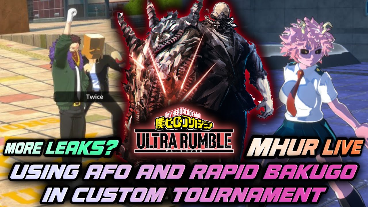 * OVERHAUL AND MINA * MORE LEAKS? PLAYING ALL FOR ONE IN MY HERO ULTRA ...