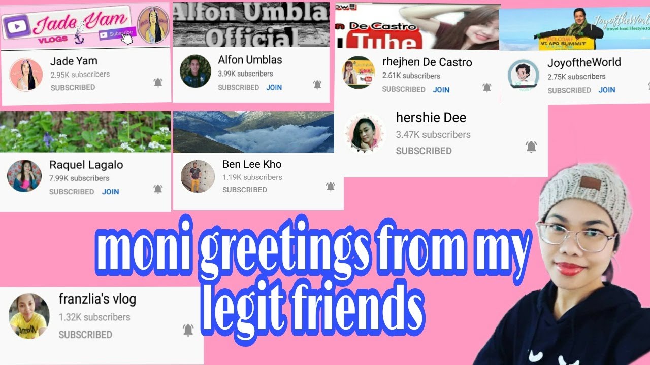monitized greetings from my legit friends part 2 - YouTube