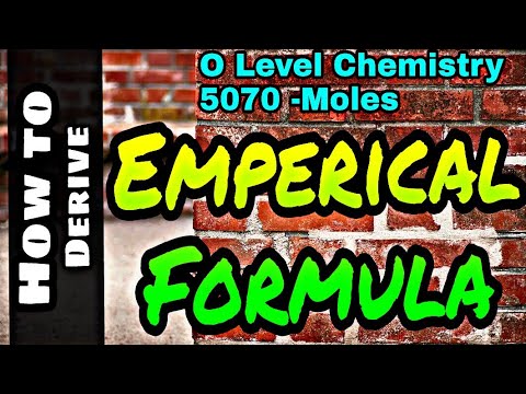 How to Derive EMPIRICAL FORMULA in O Level CHEMISTRY - CIE Made Easy in ...