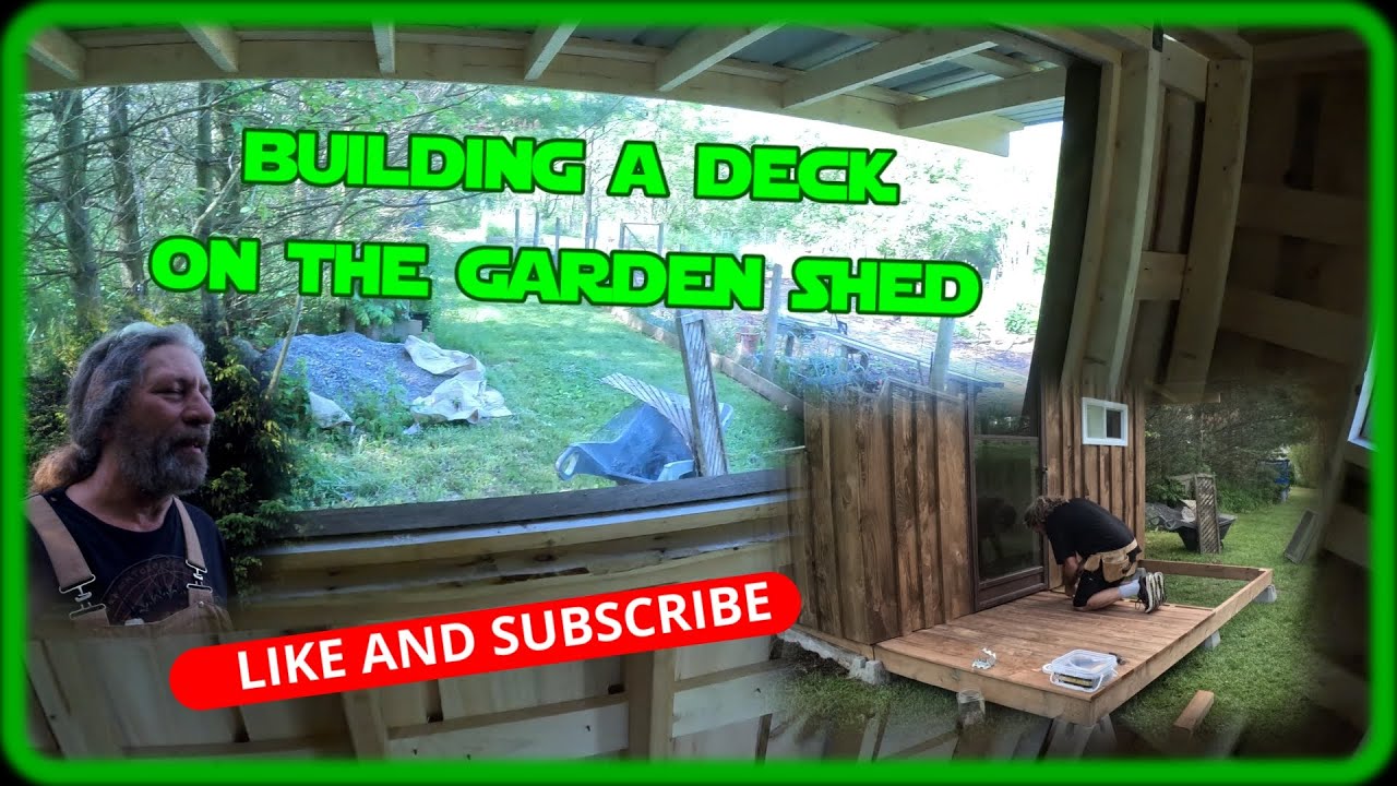 Building a Deck for the Garden Shed - YouTube