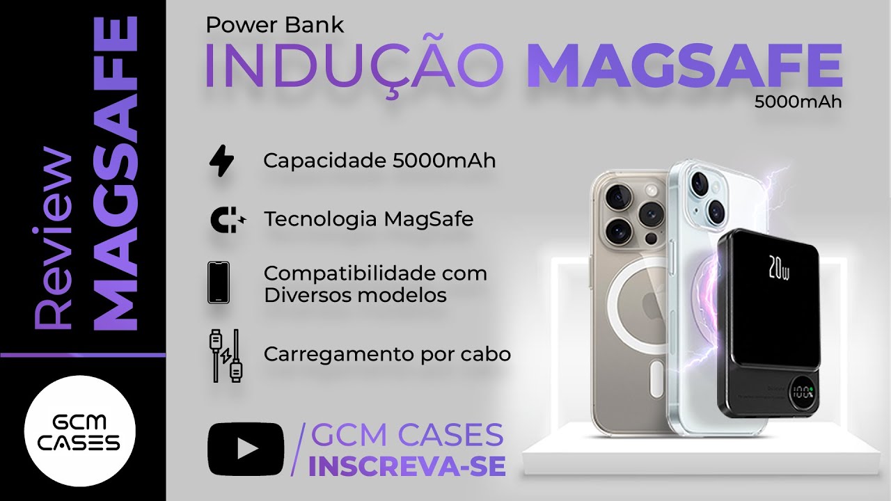 Review do Power Bank Q9 20W Carregamento Rápido e Tecnologia Mag-safe ...