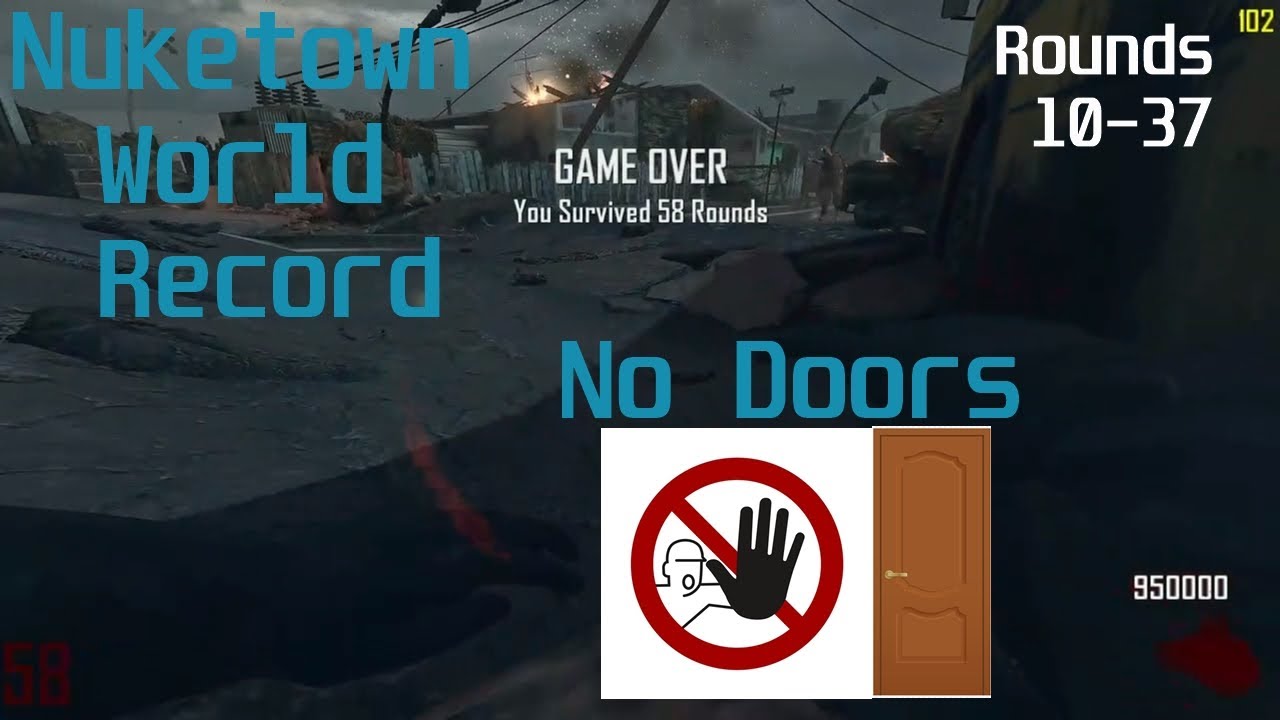 BO2 World Record: Round 58 Nuketown First Room | Rounds 10-37 - YouTube