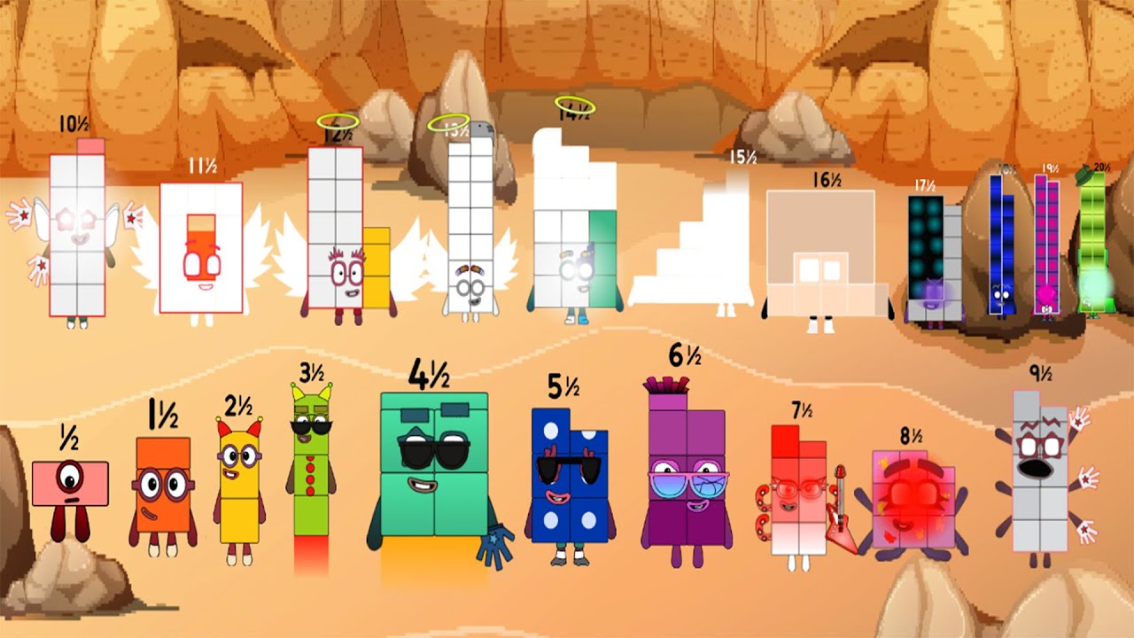 Numberblocks Band Halves Numberblocks-youtube