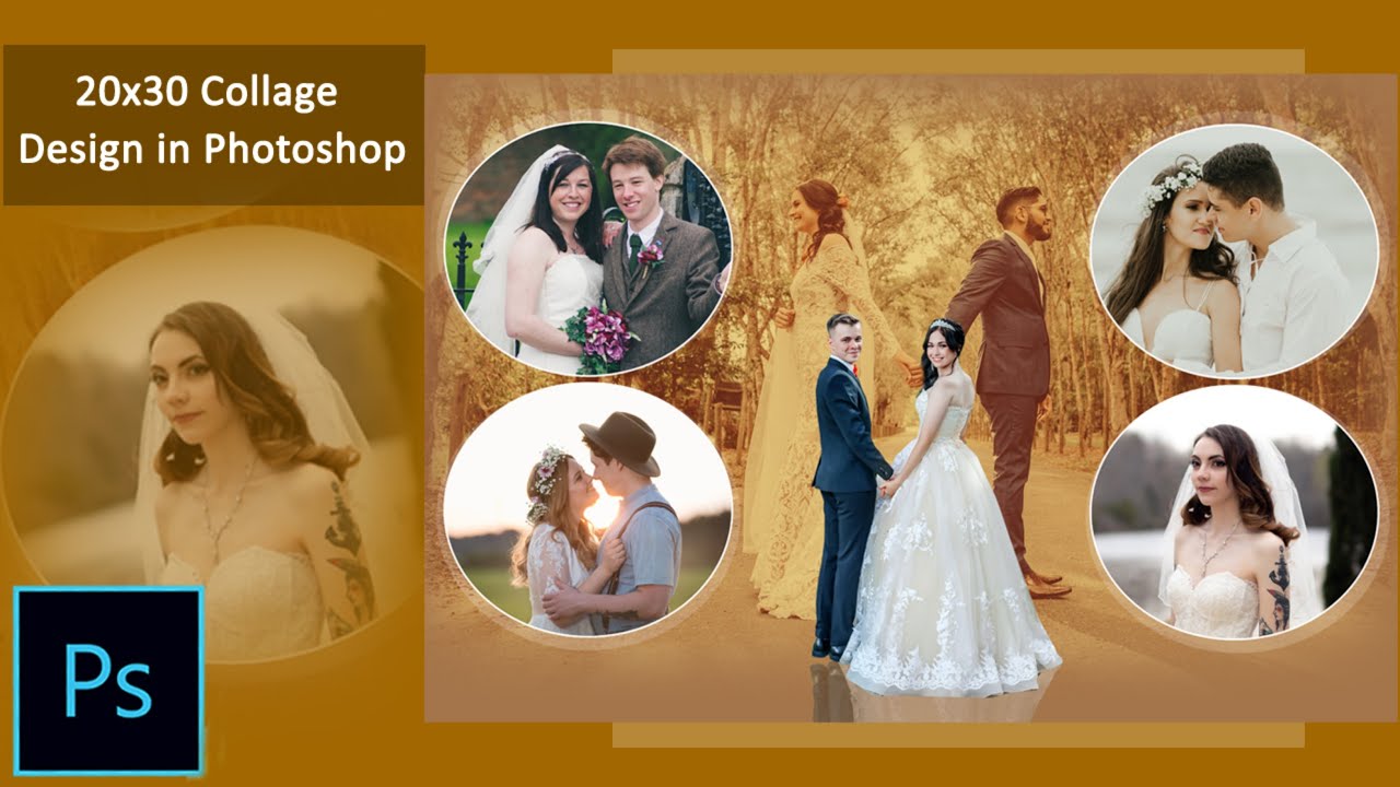 How to Design 20x30 Collage in Photoshop | How To Make All Picture Mix ...