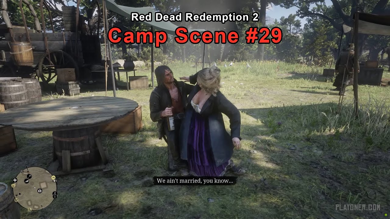 John tries to cheat on Abigail with Karen - Camp Scene #29 - Red Dead ...