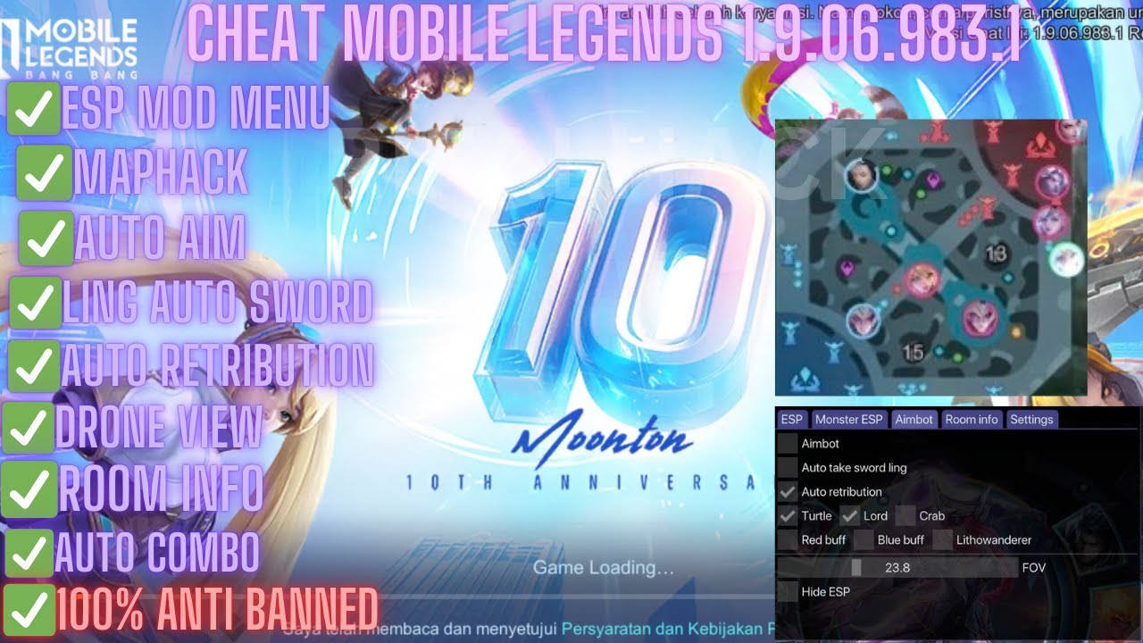 RADAR HACK MOBILE LEGENDS IOS 1.9.06 | CHEAT SAFE MOBILE LEGENDS IOS ...