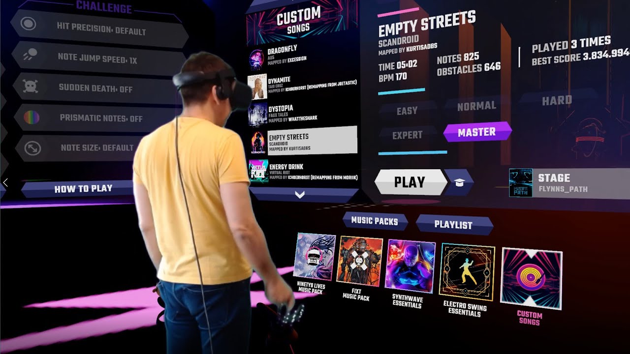 Synth Riders: Empty Streets - Scandroid (LIV) - YouTube